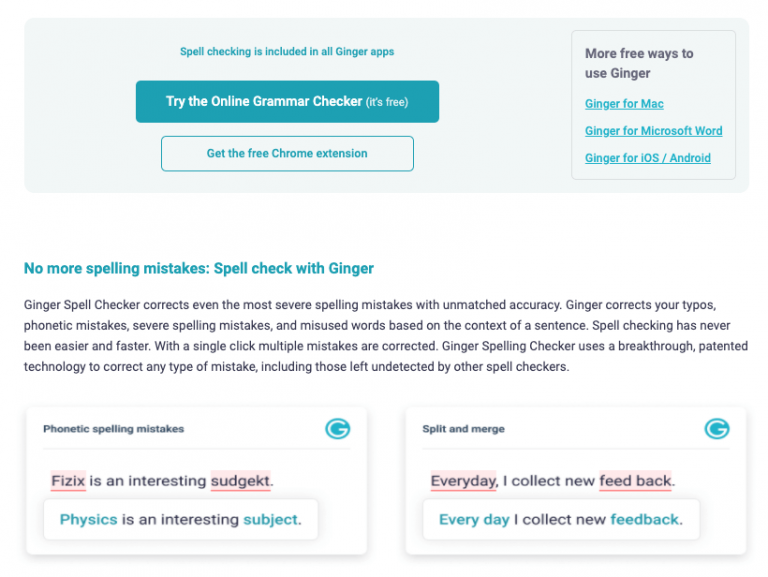 Ginger Software Review (2022): Top Features, Pricing, Pros & Cons | NitDit